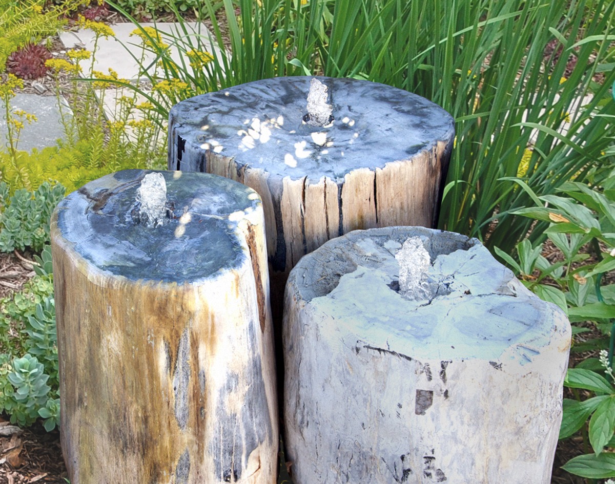 Petrified Wood Fountain - Pottery World