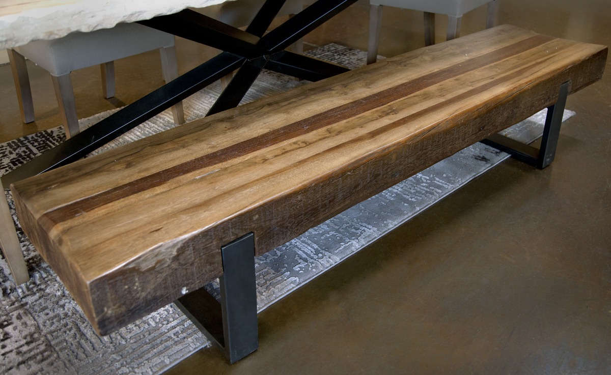 Reclaimed Wood Bench - Pottery World